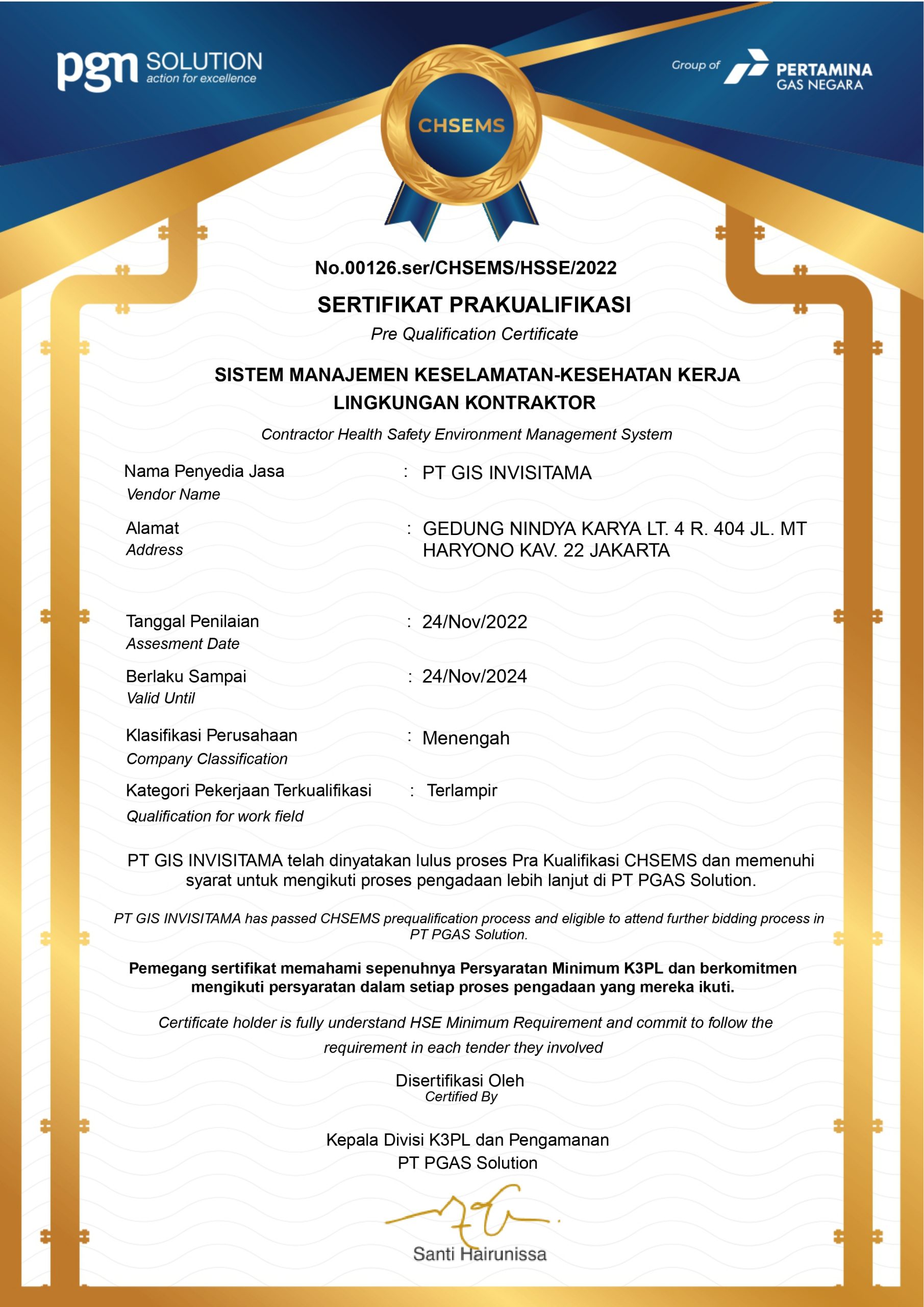 PT GIS INVISITAMA - INSPECTION AND INSTALLATION SPECIALIST - Home